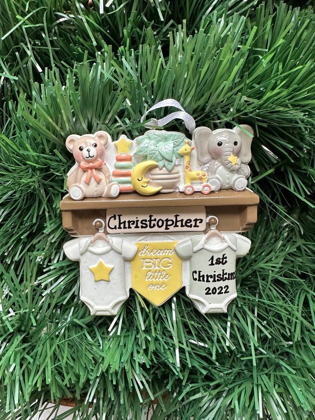 Newborn Baby Shelf - Baby Boy's - Girl's First Christmas- 2nd Christmas ...