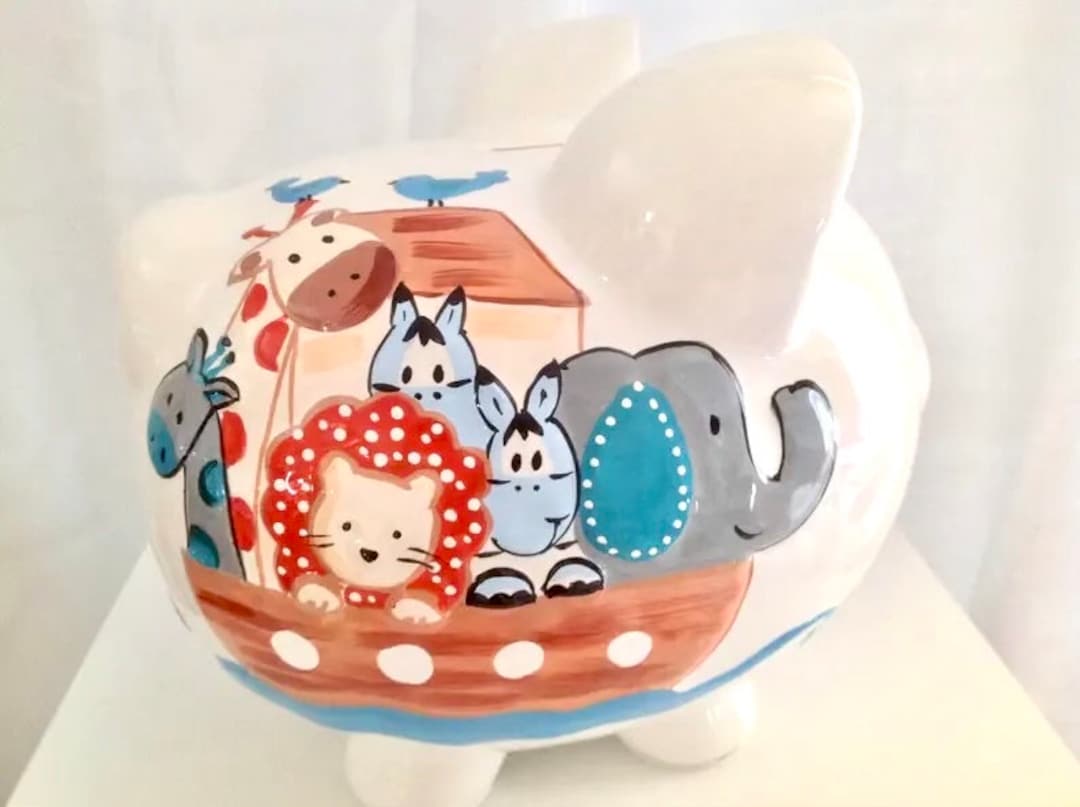 Noah's Ark Religious Baptism Christening Personalized Large , Newborn ...