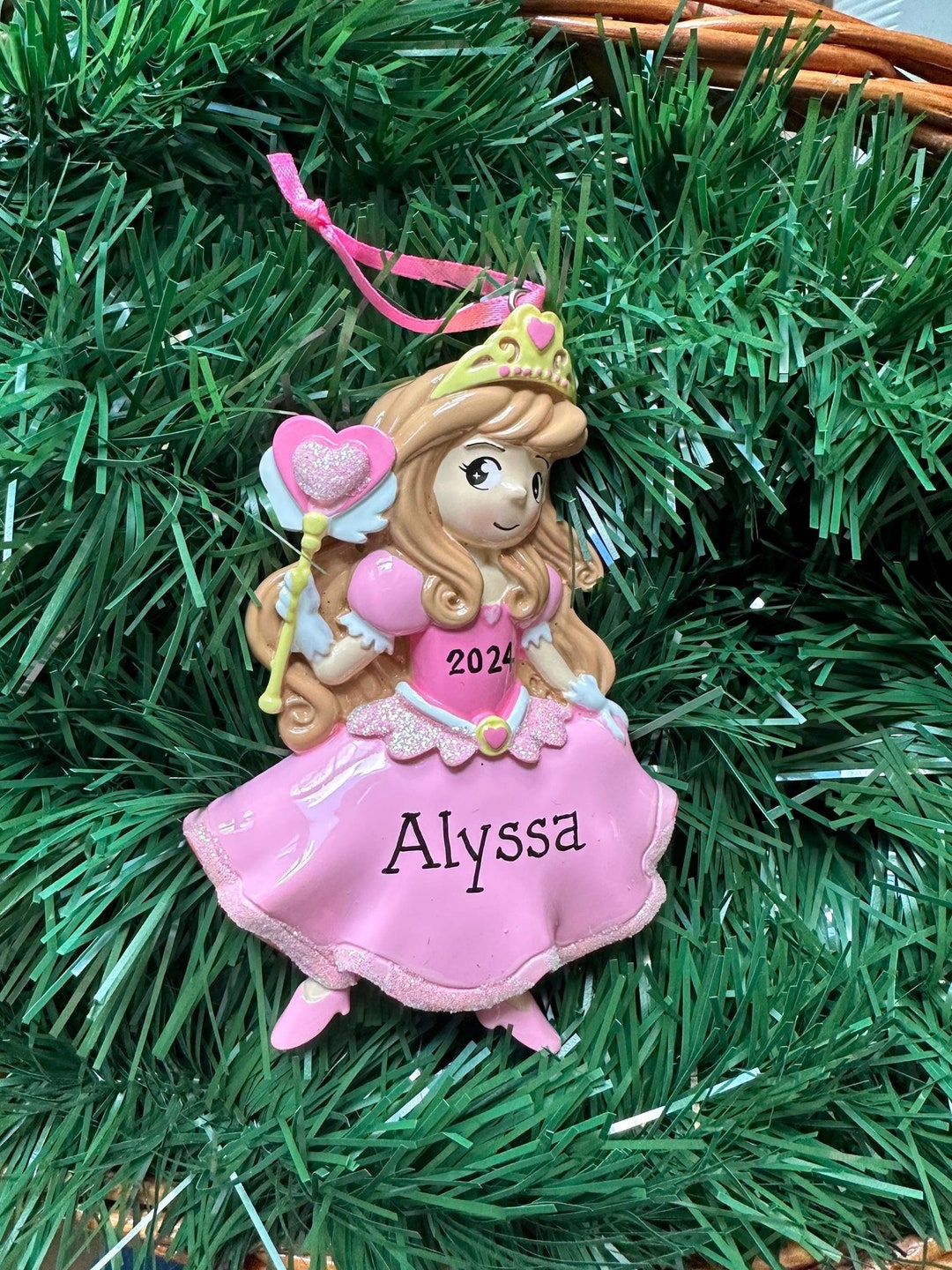 Swan Princess With Crown-personalized Christmas Ornament- Granddaughter ...