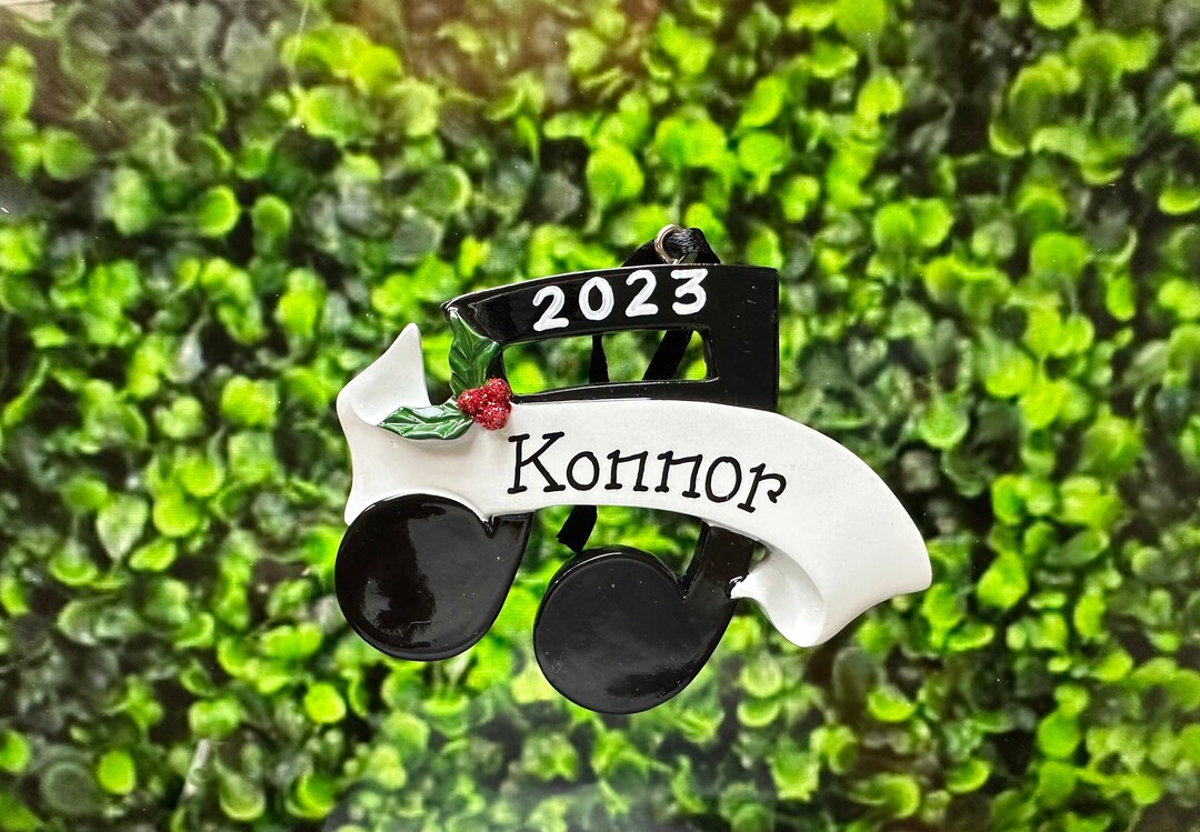 Music Note- Personalized Christmas Ornament Musicians, Artist, Music ...