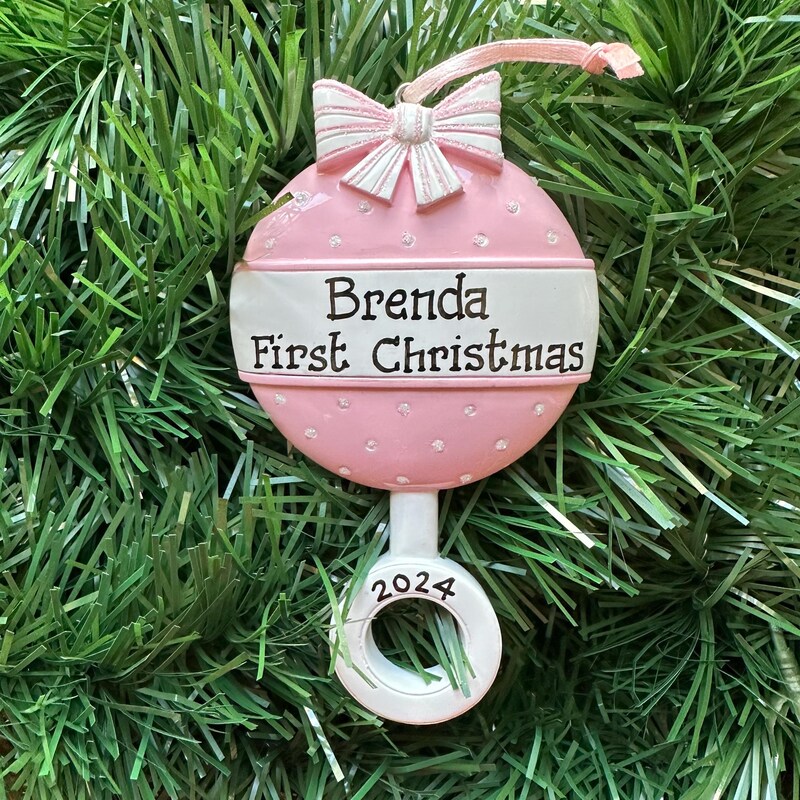 Pink Baby Rattle - Etsy