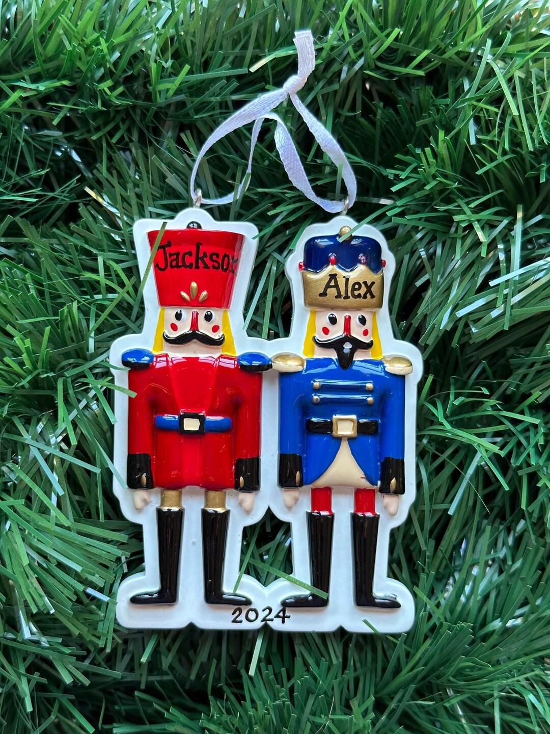 2 Nutcrackers-family of Two-personalized Christmas Ornament Newlyweds ...
