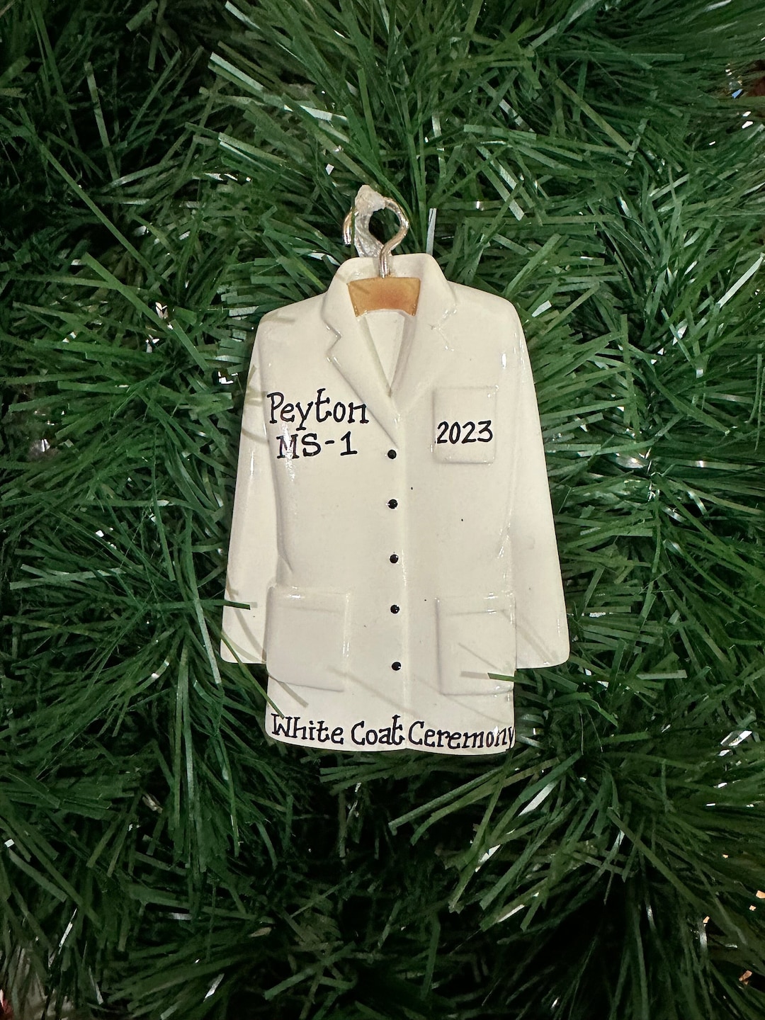 White Lab Coat Personalized Christmas Ornament- Nurse, RN, Lab ...