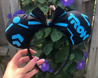 Mickey Ears TRON Lightcycle Run TRON the Grid Magic - Etsy