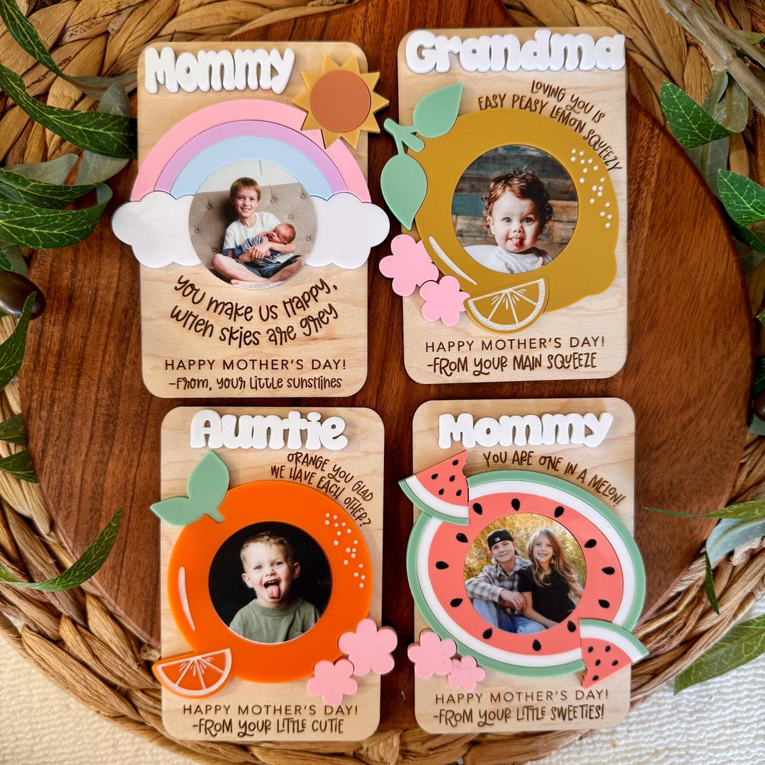 Mother's Day Fridge Photo Magnet | Fridge Magnet | Mother's Day Gift ...