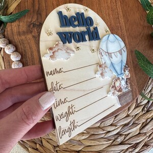 Hello World Birth Stat Sign for Hospital Birth Stat Sign Name ...