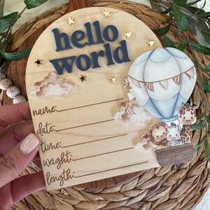 Hello World Birth Stat Sign for Hospital Birth Stat Sign Name ...