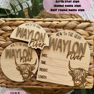 Birth Announcement | Baby Birth Stats Board | Baby Name Announcement ...