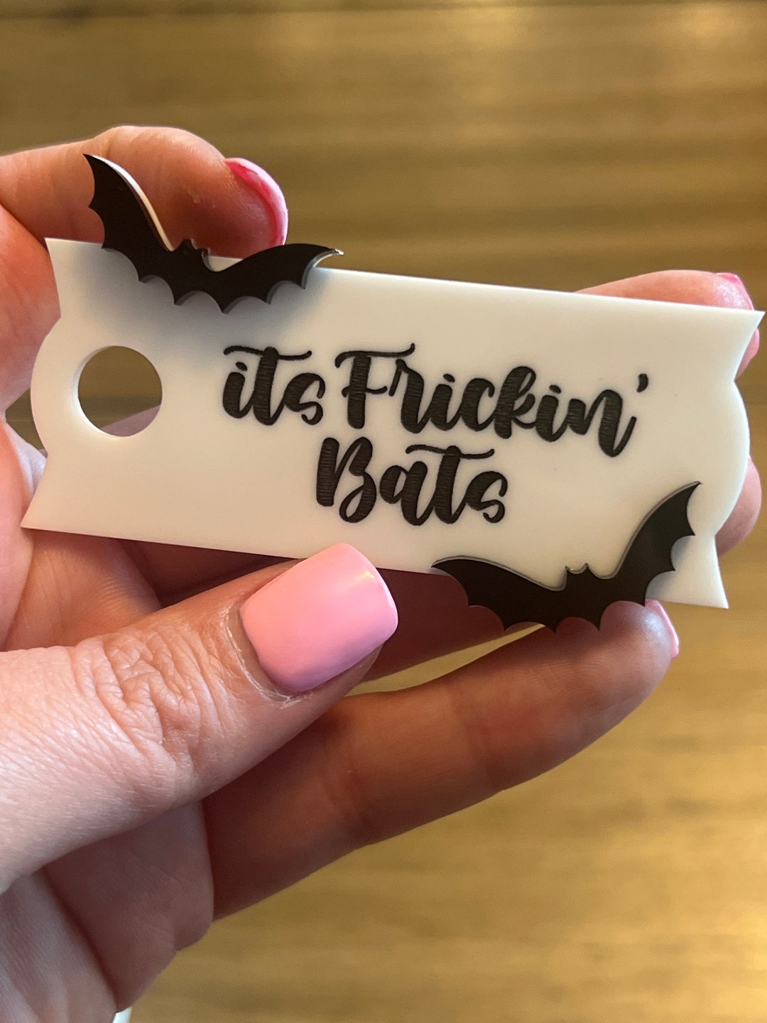 Its Frickin’ Bats Stanley Name Plate, Halloween Name Plate, Bats ...