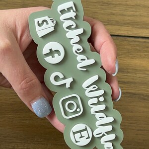 7 Inch Physical Watermark, Watermark, 3d Watermark Small Business Sign ...