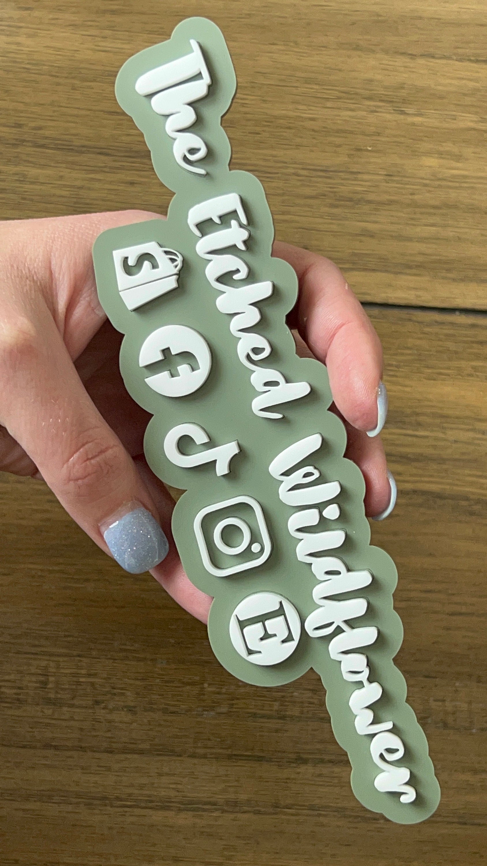 7 Inch Physical Watermark Watermark 3d Watermark Small - Etsy