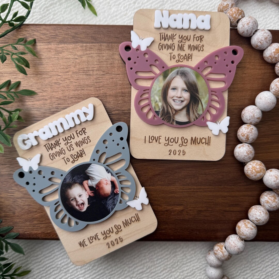 Butterfly Photo Fridge Magnet Personalized Fridge Magnet With Photo for ...