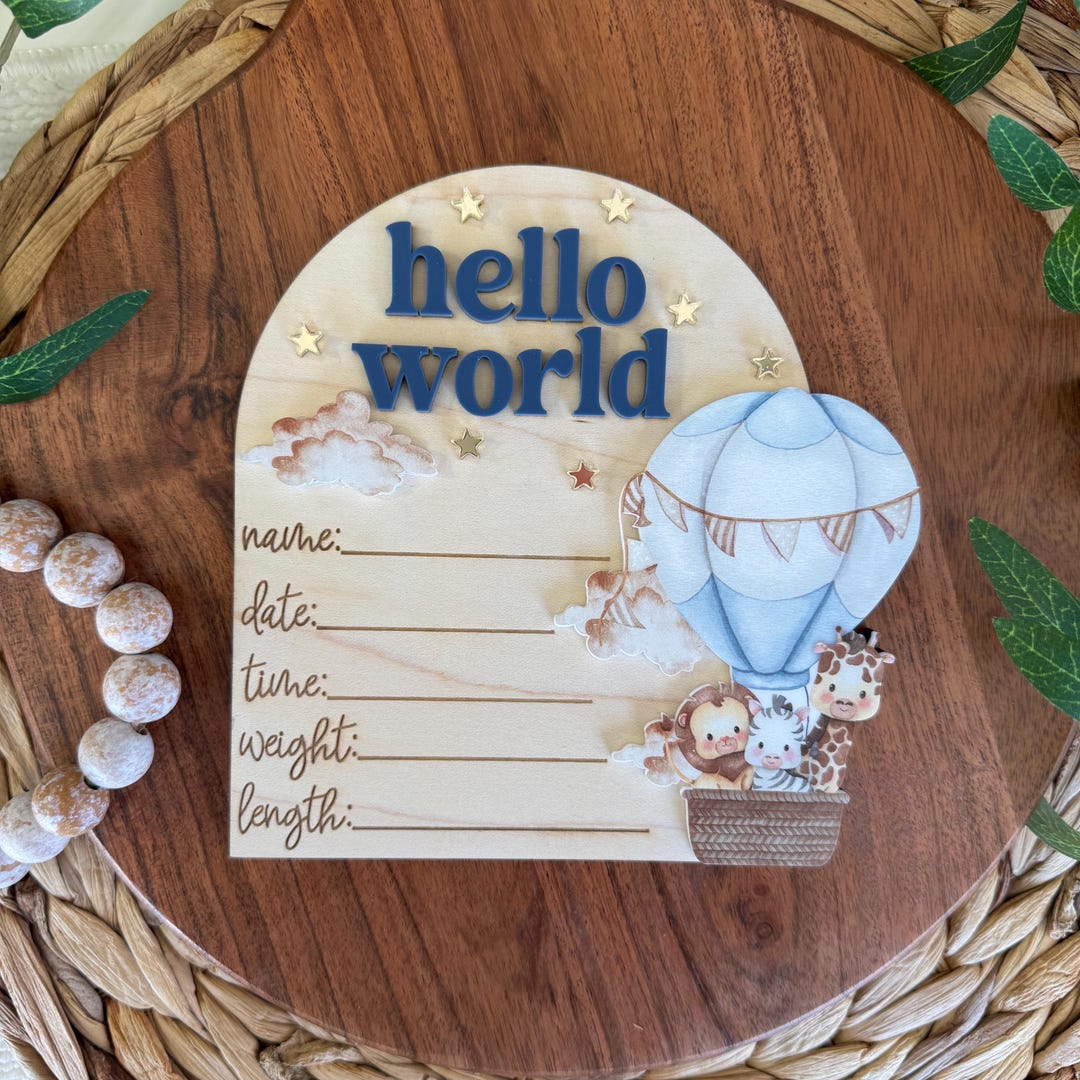 Hello World Birth Stat Sign for Hospital Birth Stat Sign Name ...