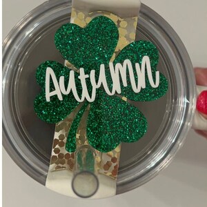 St. Patrick's Day Stanley Cup Topper Shamrock Stanley Cup Topper Clover ...