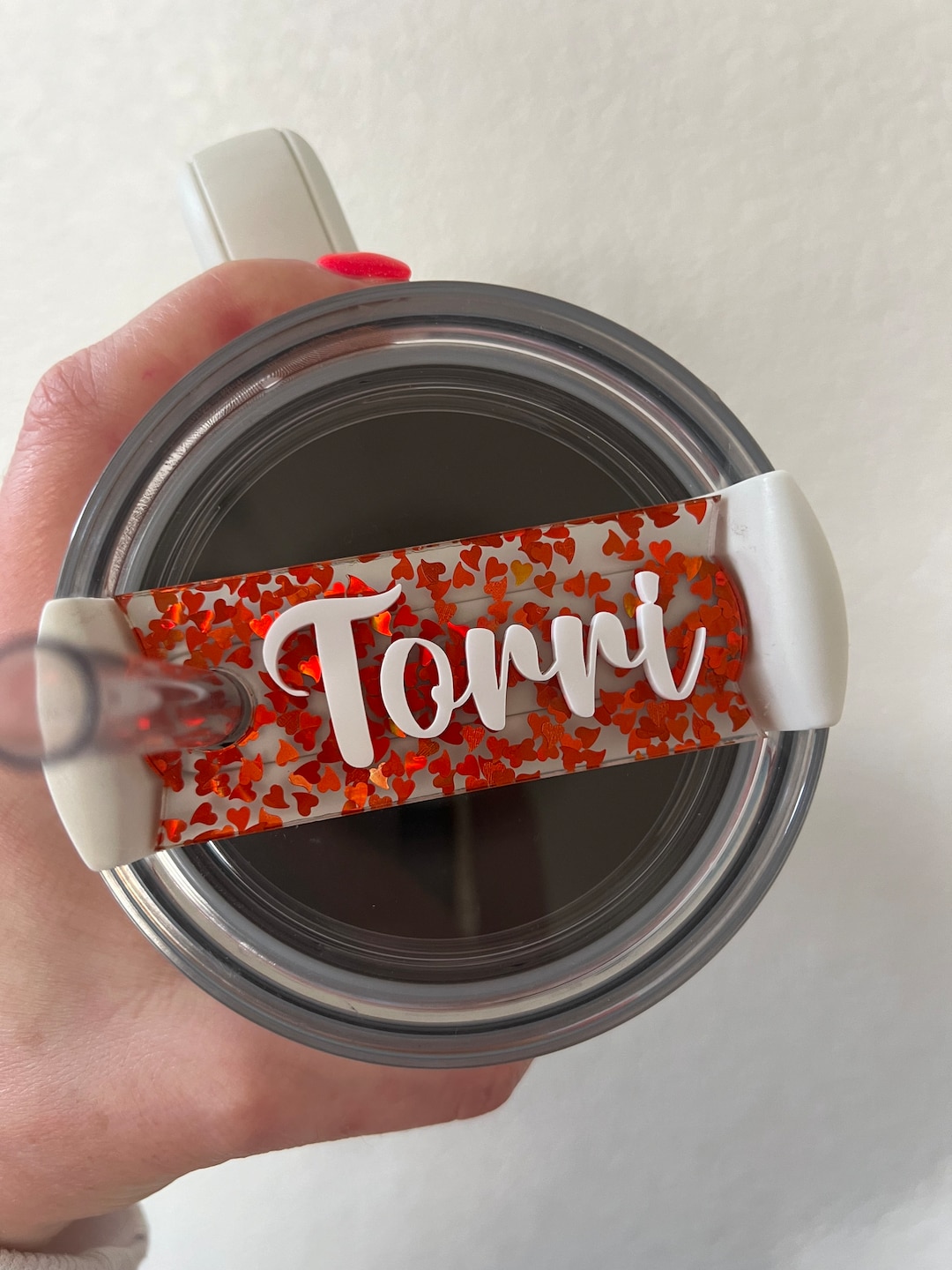 Valentines Stanley Cup Topper | Valentines Tumbler Topper | Hearts ...