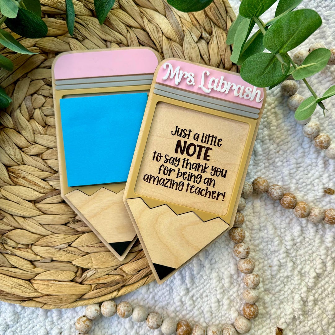 Personalized Sticky Note Holder, Personalized Sticky Note Holder ...