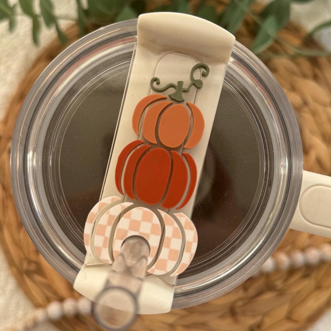 Pumpkin Cup Topper for Stanley Cup Topper Name Plate for Stanley Cup Tumbler Topper Pumpkin Cup ...