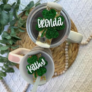 St. Patrick's Day Stanley Cup Topper | Shamrock Stanley Cup Topper ...