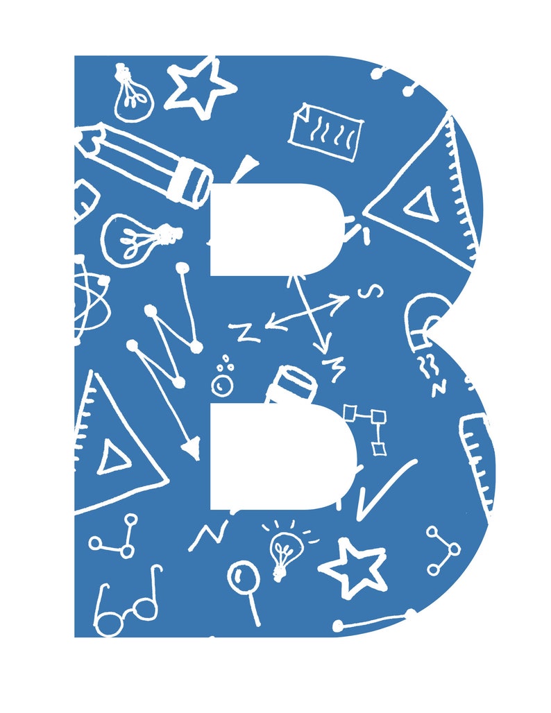 Math Themed Bulletin Letters - Etsy