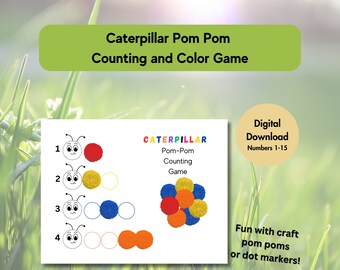 Counting Numbers Caterpillar - Etsy
