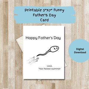 Printable Funny Father's Day Card Humor Cards for Dad - Etsy