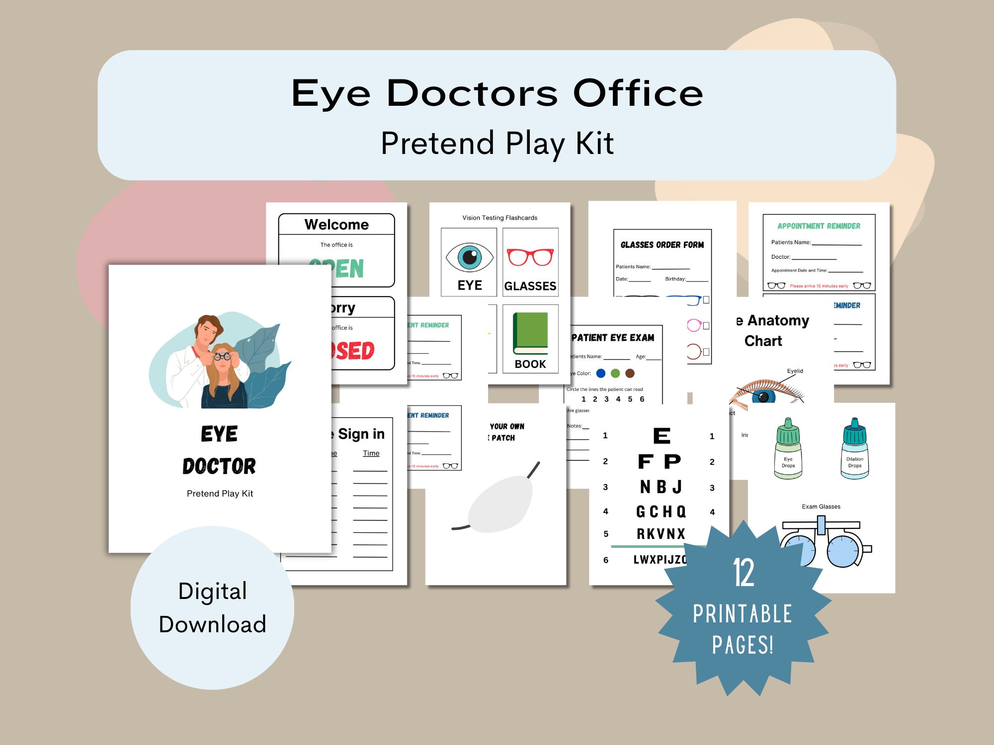 Dramatic Play Doctors Office Printables 58 Off