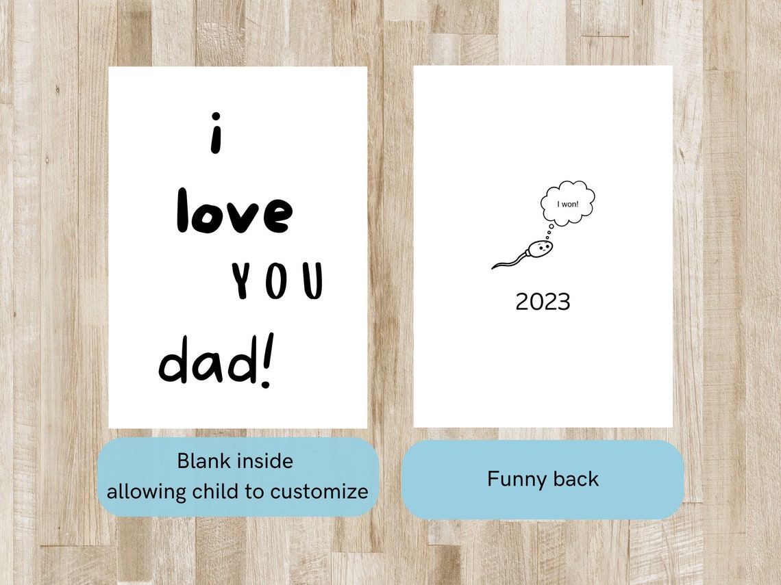 Printable Funny Father's Day Card Humor Cards for Dad - Etsy