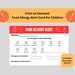 Food Allergy Alert Card - Digital Download - Printable Children Food ...