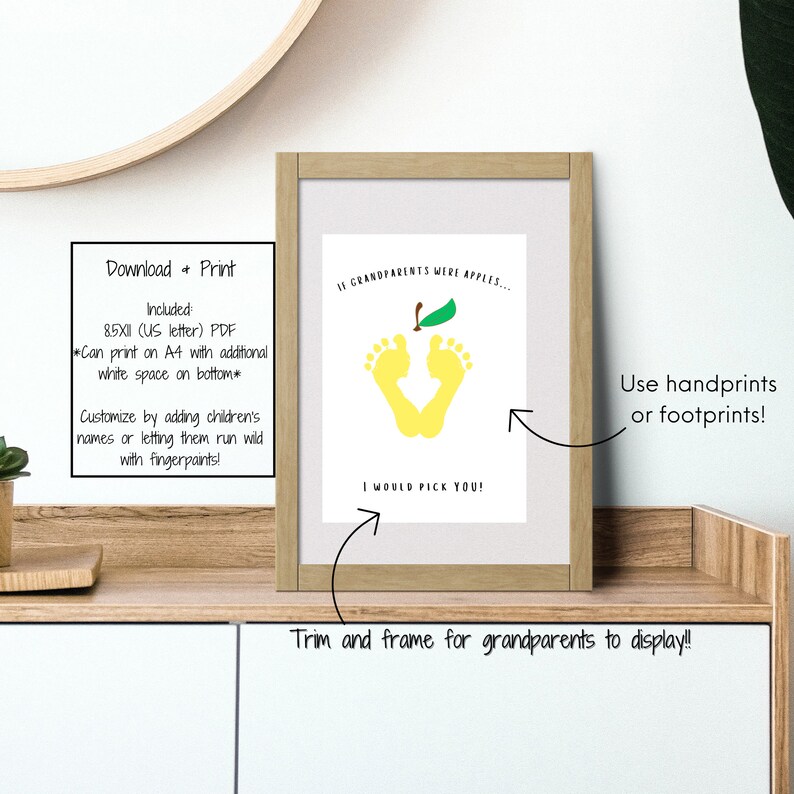 Grandparents Day Handprint Craft Bundle | 4 Handprint or Footprint ...