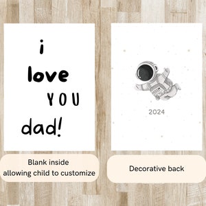 Printable Father's Day Card From Kids - I Love You to the Moon and Back ...