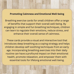 8 Printable Breathing Exercise Cards for Kids -- Digital Download ...