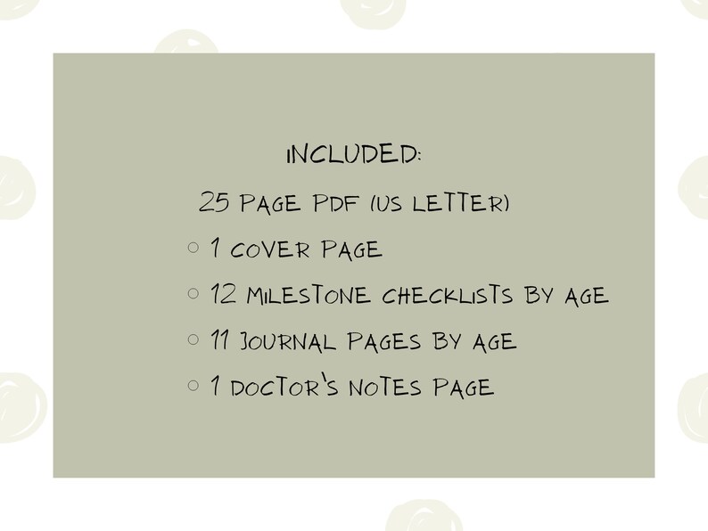 Milestone Checklist and Journal | Newborn Through Age 5 | Baby Keepsake ...