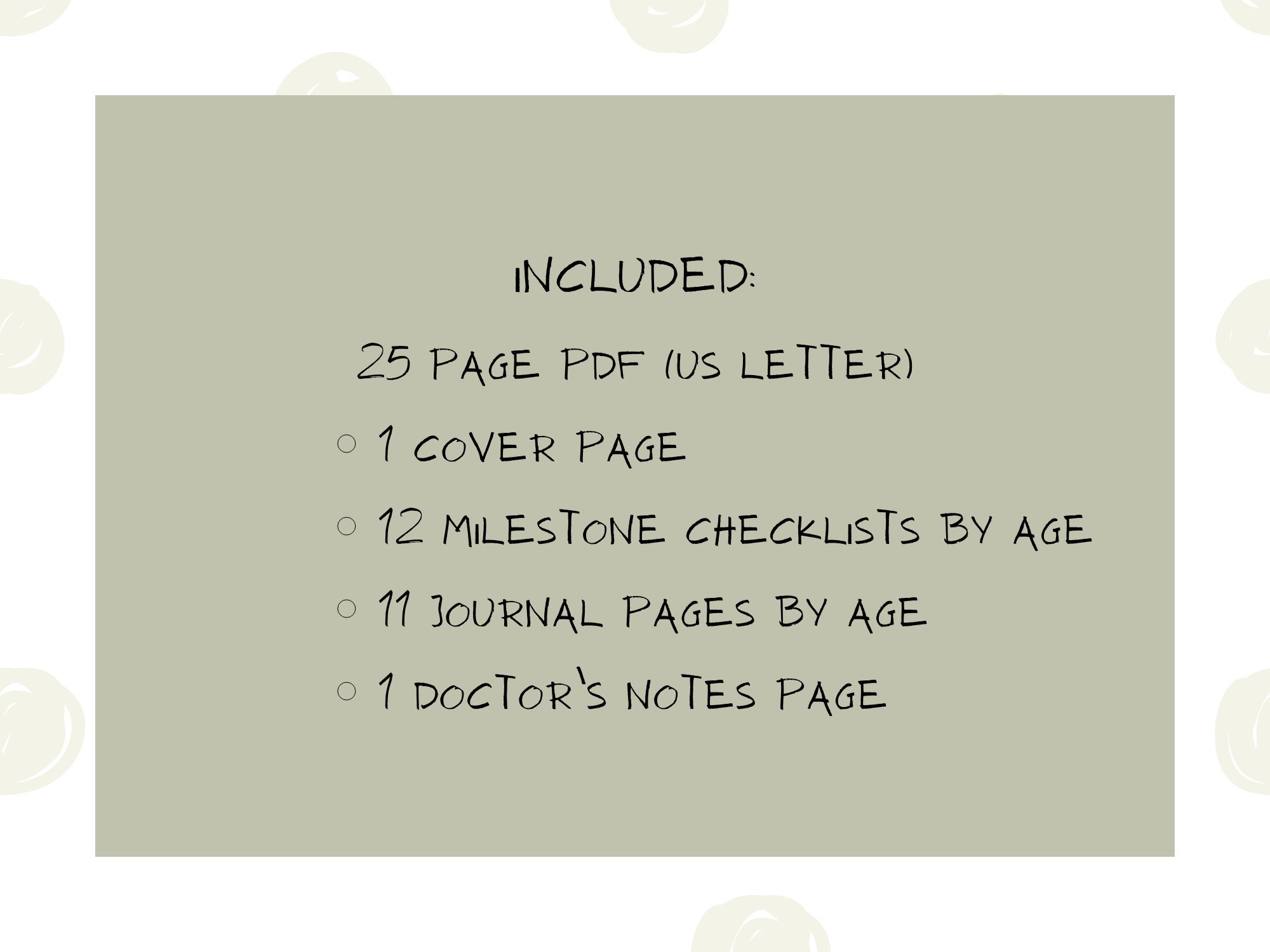 Milestone Checklist and Journal | Newborn Through Age 5 | Baby Keepsake ...