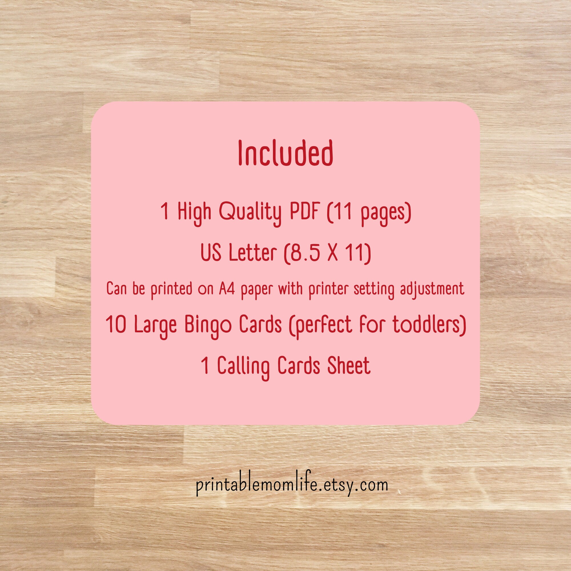 Valentines Day Bingo Game for Toddlers Kids Holiday Bingo Game ...