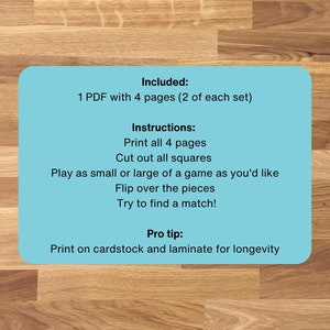 Beach Memory Matching Game for Toddlers – Summer Activity (digital ...