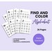 Alphabet Find & Color Activity Sheets | A-Z Learning Game for Kids ...