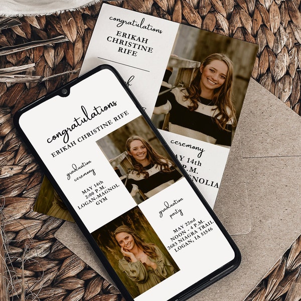 Grad Party Invite - Etsy