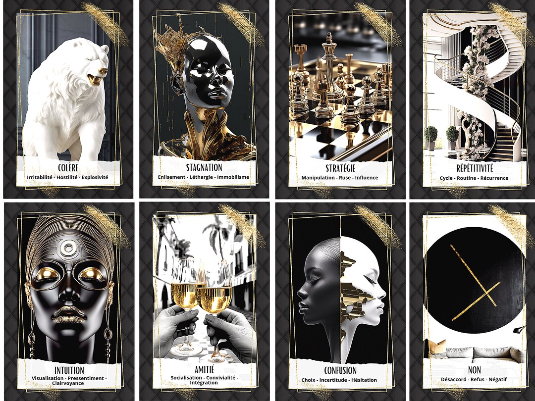 Gold'oracle French Divinatory Oracle General Oracle 74 Cards ...