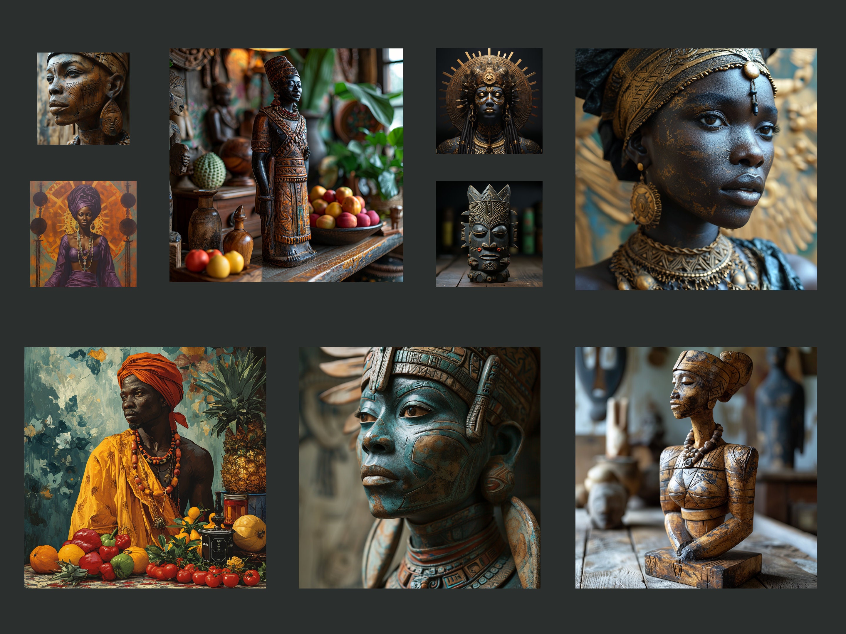 Yoruba Orisha Clipart Bundle: West African Gods PNG (digital Download ...