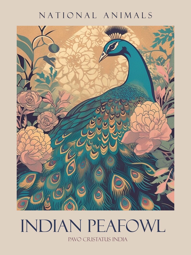 Animal Poster Digital Prints, Set of 10, Animal Wall Art, Animal ...