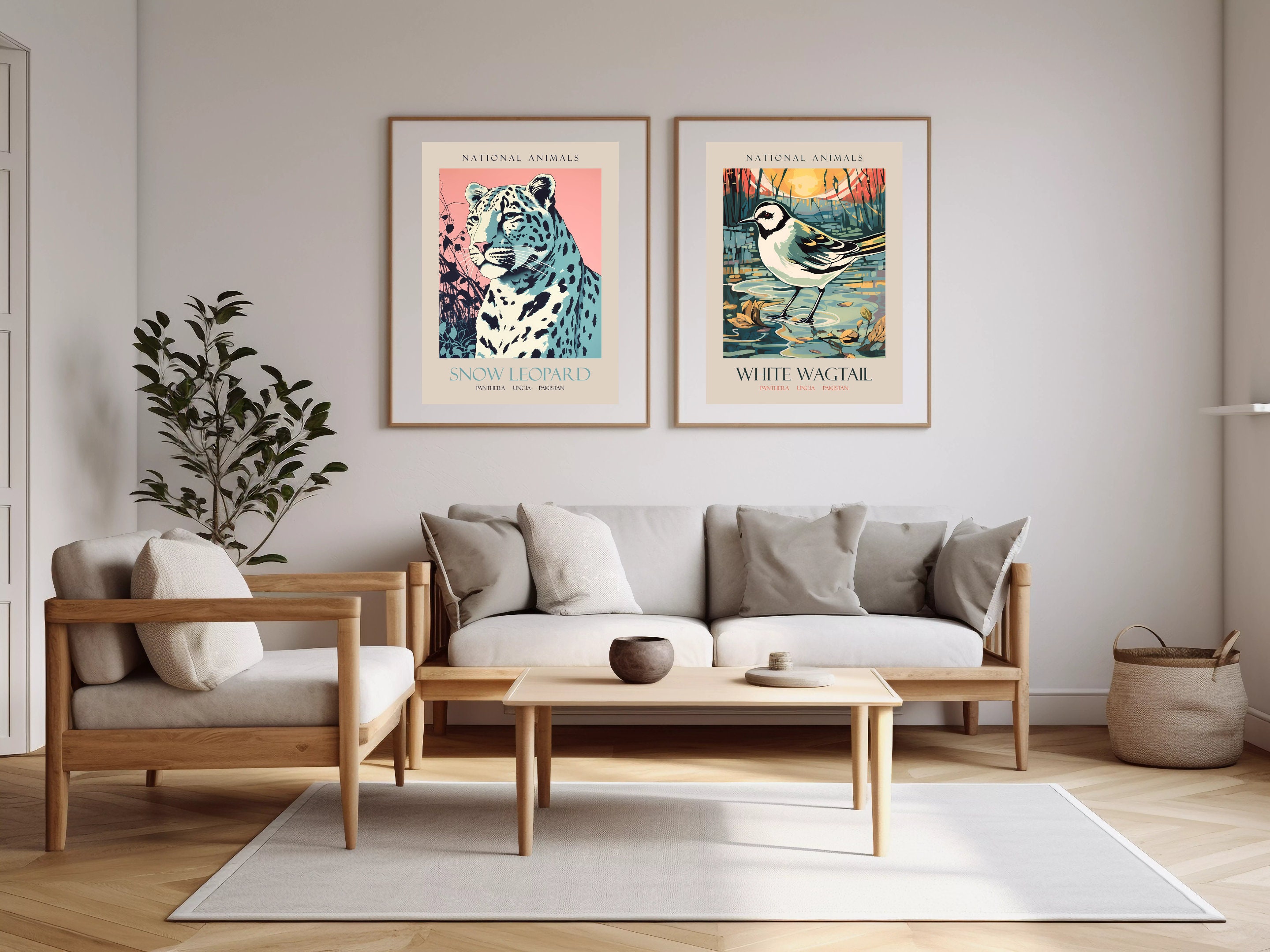 Animal Poster Digital Prints, Set of 10, Animal Wall Art, Animal ...