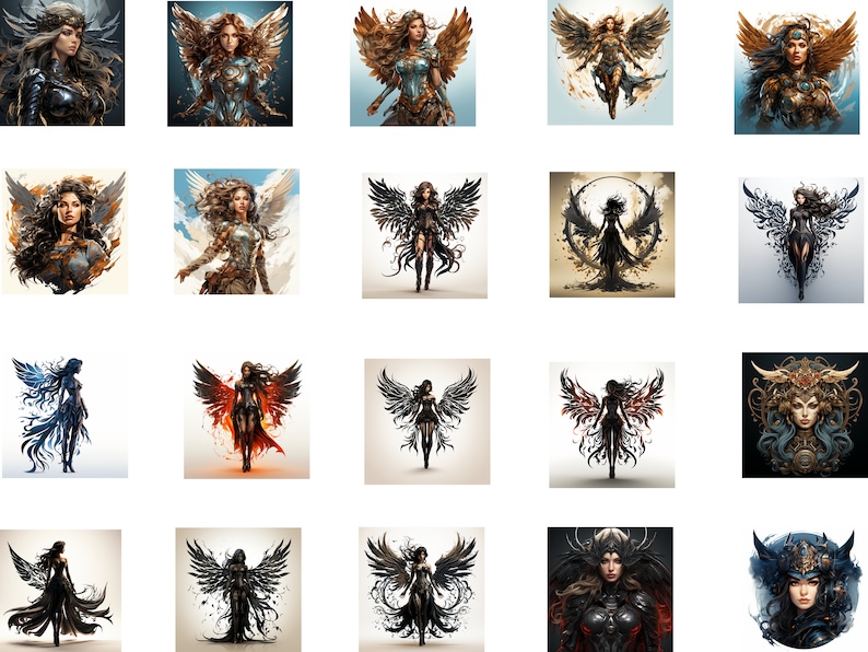 60 Valkyrie Clipart PNG Mega Pack of Valkyrie Viking Warriors ...