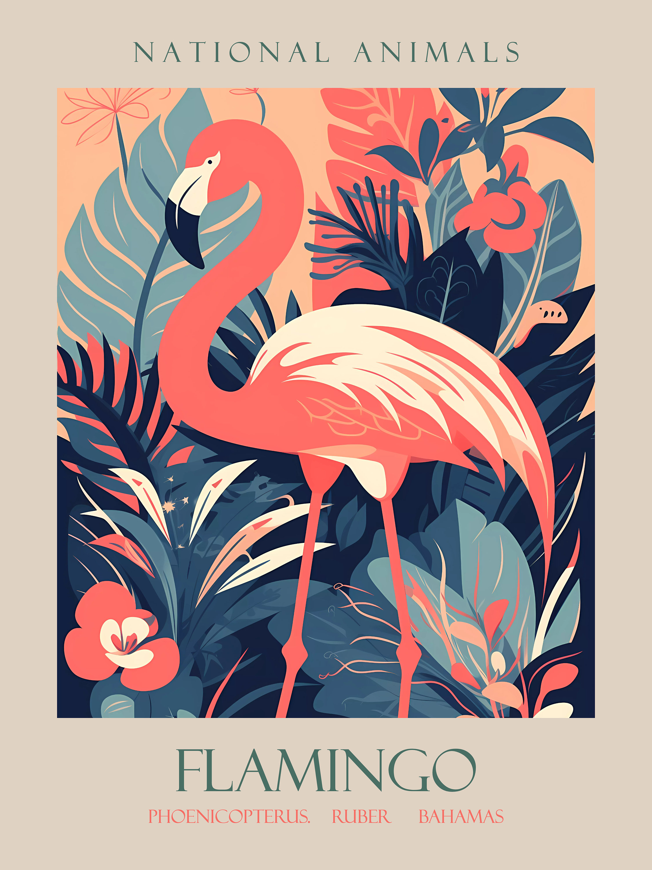 Animal Poster Digital Prints, Set of 10, Animal Wall Art, Animal ...