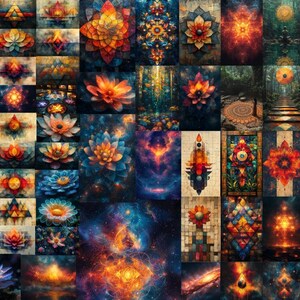 Sacred Geometry Art Print | Spiritual Wall Decor | Metaphysical Design ...