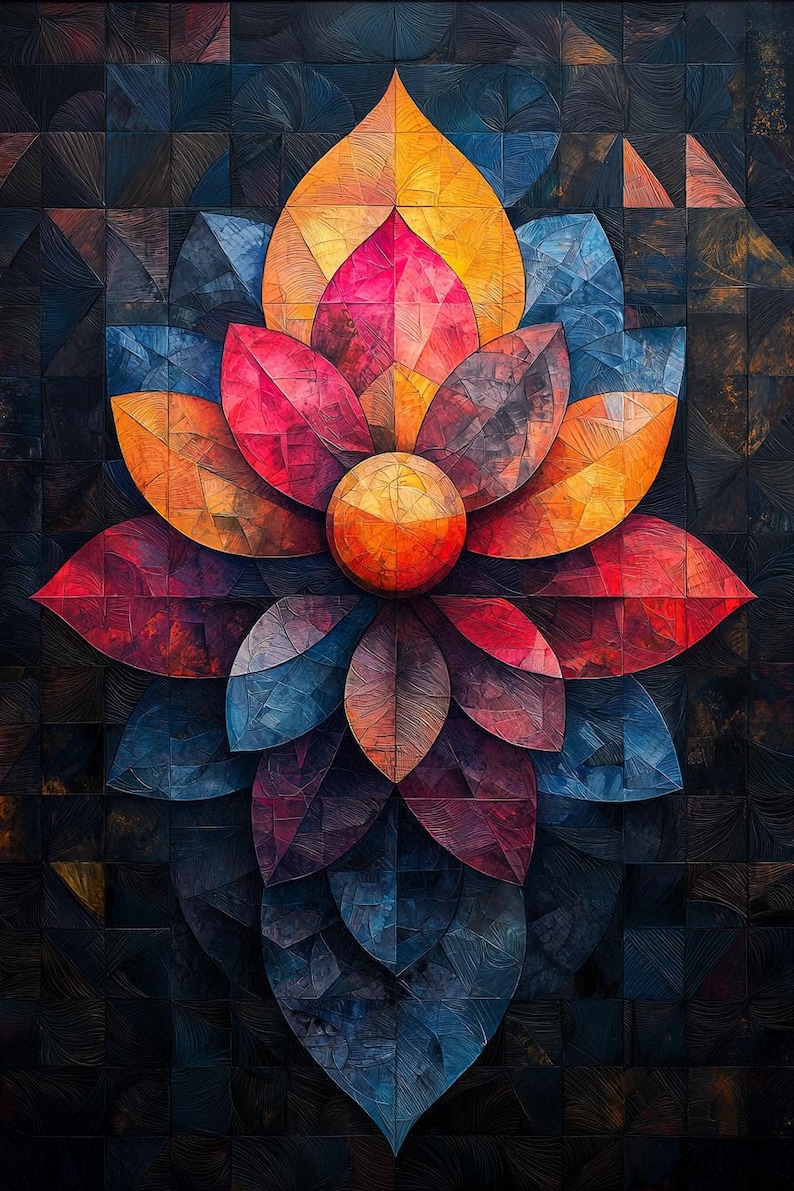 Sacred Geometry Art Print | Spiritual Wall Decor | Metaphysical Design ...