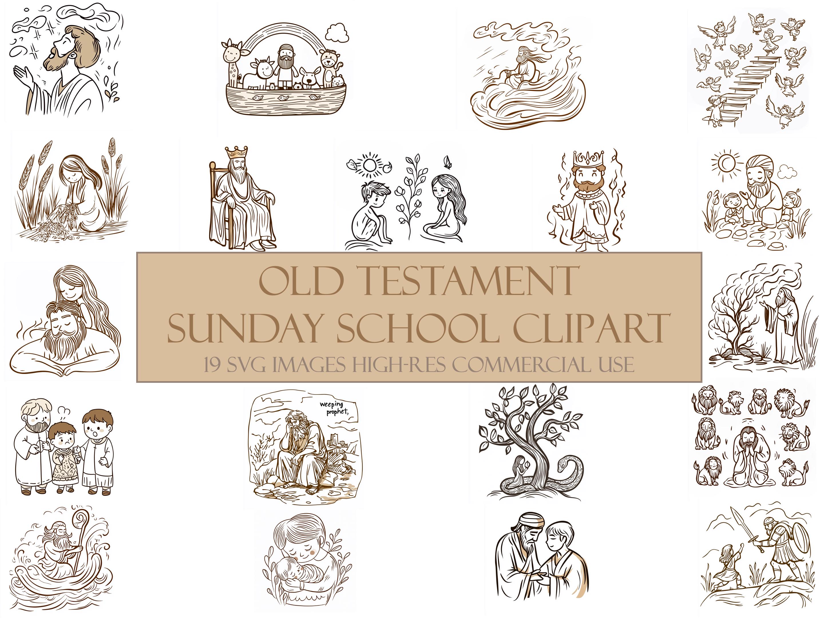 Old Testament Bible Clipart | Religious Illustrations | Sunday School ...