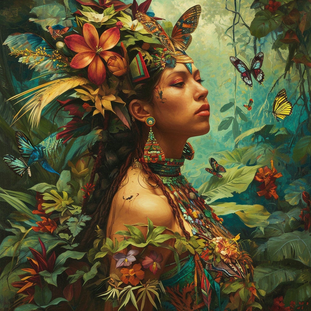 Aztec Gods Clipart Bundle 80 High Quality PNG: Mythological Digital ...