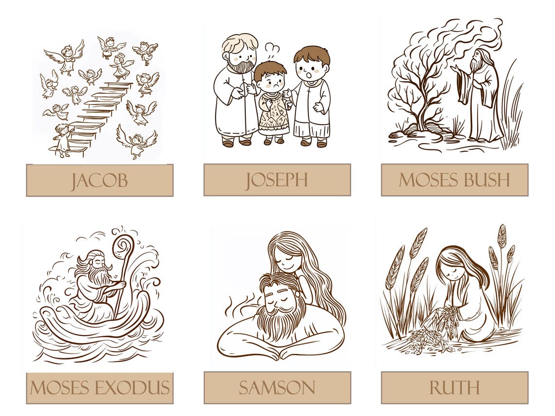 Old Testament Bible Clipart | Religious Illustrations | Sunday School ...