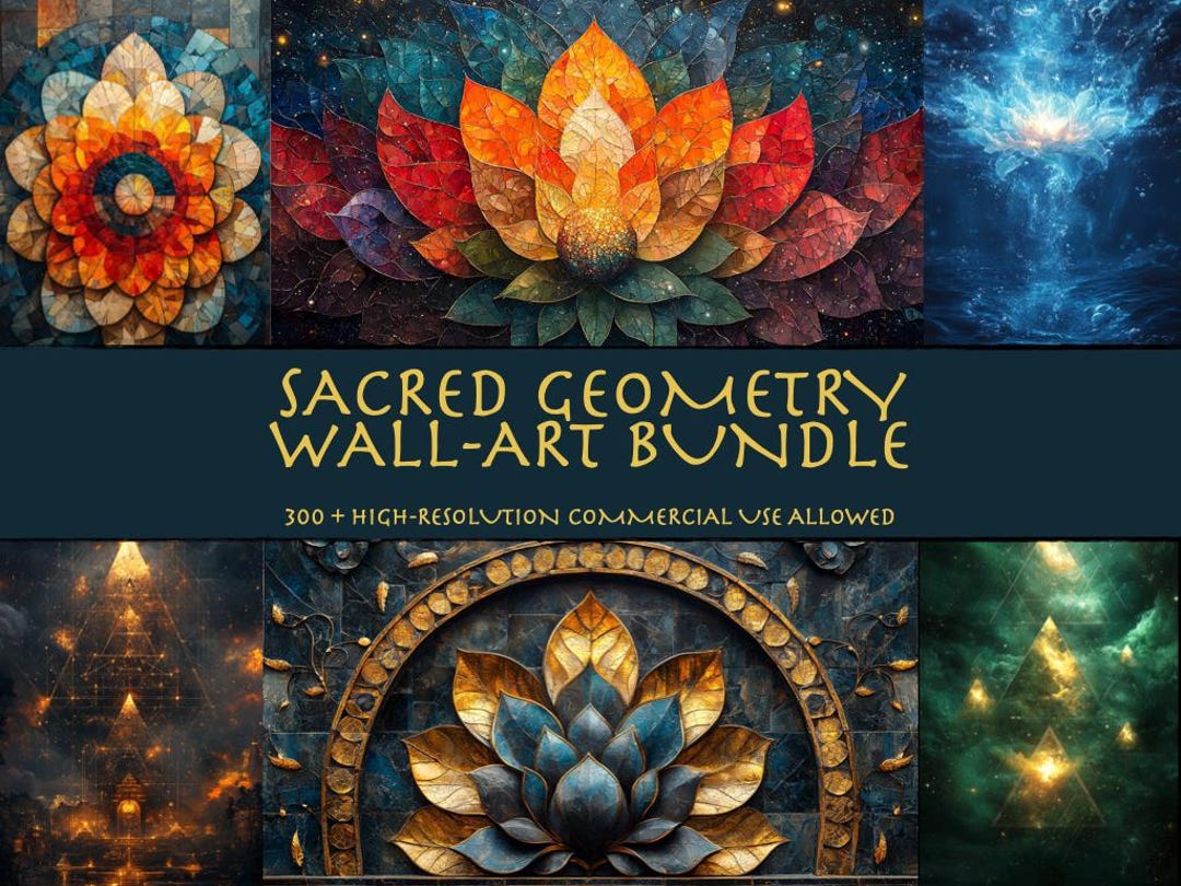 Sacred Geometry Art Print | Spiritual Wall Decor | Metaphysical Design ...