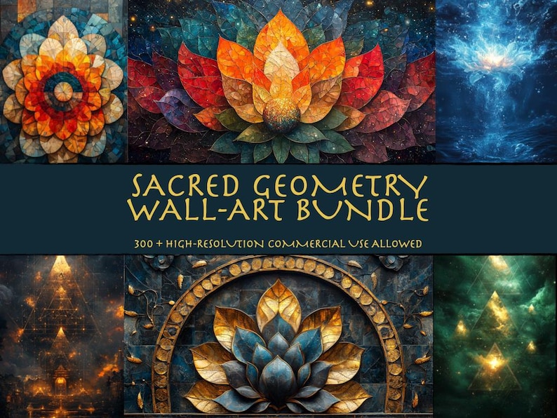 Sacred Geometry Art Print | Spiritual Wall Decor | Metaphysical Design ...